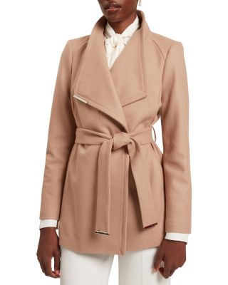 Click here for Ted Baker Rosess Wool Blend Wrap Coat prices