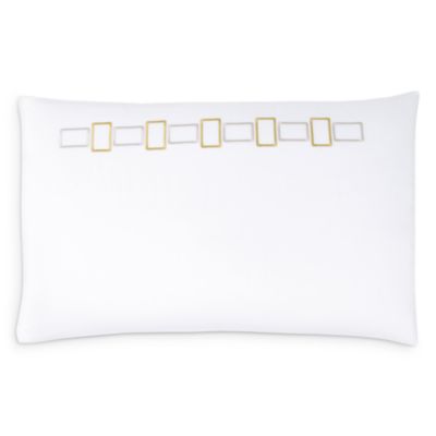 Frette Bold Bicolor Embroidery King Sham