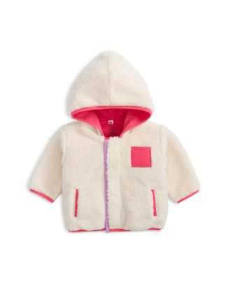 MAGNETIC ME Girls' Faux Sherpa Jacket With Stripe Rib - Baby, Little ...