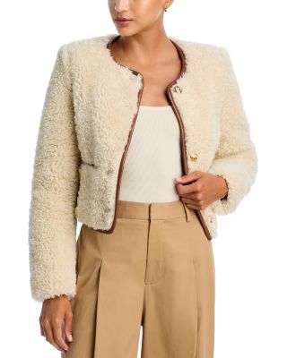 Click here for Cinq a Sept Naia Faux Shearling Jacket prices