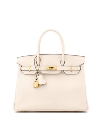 Click here for Pre-Owned HERMES Birkin 30 Handbag Light Epsom wit... prices