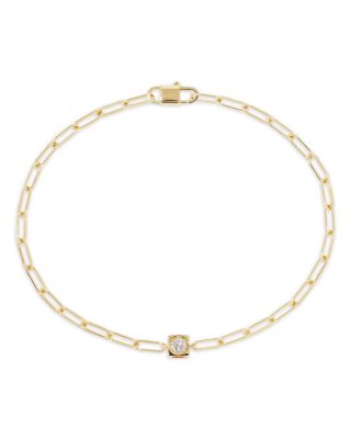 Click here for Dinh Van Diamond Cube Charm Chain Link Bracelet in... prices