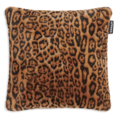 Click here for Apparis Brenn Leopard Faux Fur Pillow  Square prices