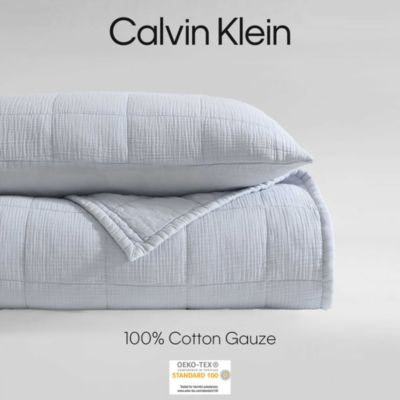 Click here for Calvin Klein Cotton Gauze Solid 3 Piece Quilt Set... prices