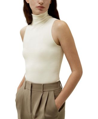Lilysilk Minimalist Sleeveless Turtleneck Top