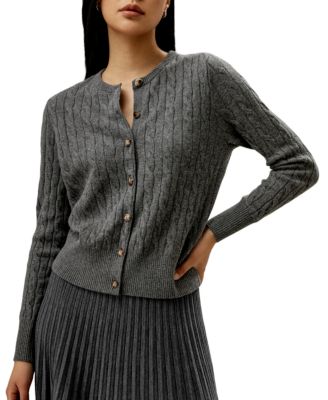 Click here for Lilysilk Baby Cashmere Cable-Knit Cardigan prices