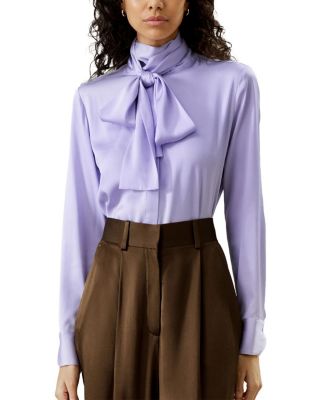 Click here for Lilysilk Silk Turtleneck Ribbon Blouse prices