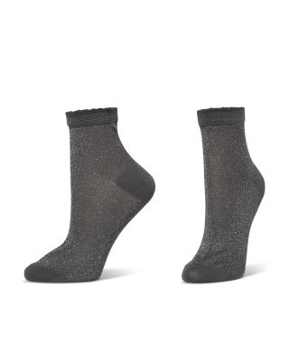 Click here for Hue Metallic Opaque Anklet Socks prices