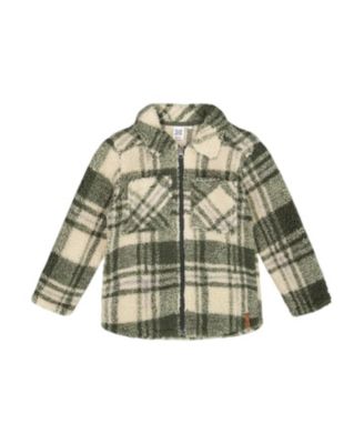 Click here for Deux par Deux Boys Sherpa Long Sleeve Zip Front Ov... prices