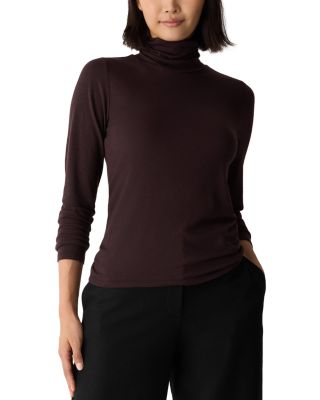 Click here for Eileen Fisher Melange Turtleneck Top prices