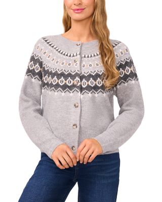 Click here for CeCe Fair Isle Raglan Cardigan prices