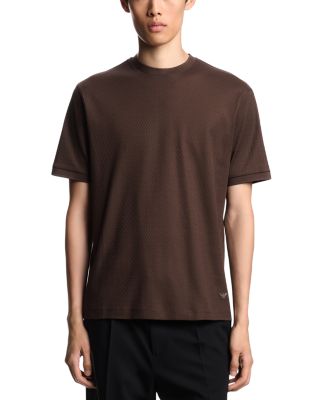 Click here for Emporio Armani Jacquard Cotton Jersey Tee prices