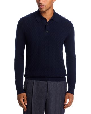 Click here for Maurizio Baldassari Parquet Stitch Long Sleeve Pol... prices