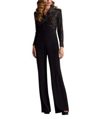 Click here for Tadashi Shoji Deacon Collar Jumpsuit prices
