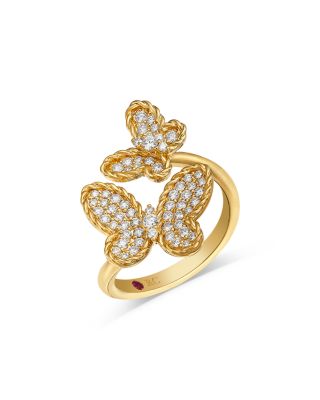 Click here for Roberto Coin 18K Yellow Gold Jasmine Diamond Pave... prices