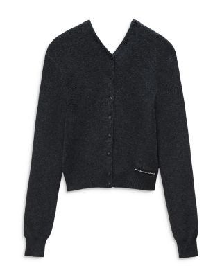 Click here for alexanderwang Wool Blend V Neck Cardigan Sweater prices