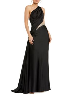 Click here for Mac Duggal One Shoulder Embellished Satin Gown prices