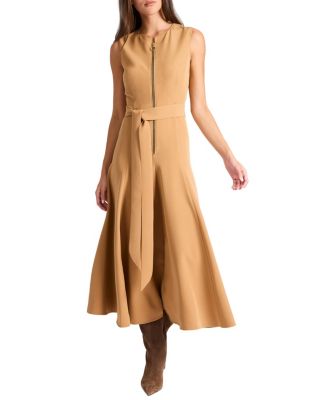 Click here for Santorelli Sunny Sleeveless Midi Dress with Front... prices