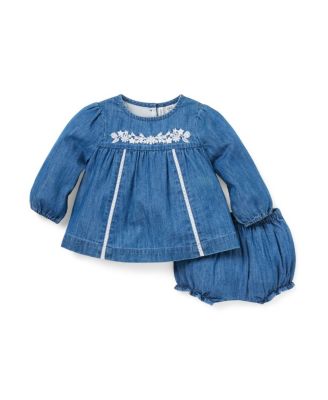 Click here for Janie and Jack Girls The Embroidered Chambray Dres... prices