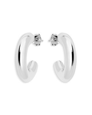 Click here for Aqua Chunky C Hoop Earrings - Exclusive prices