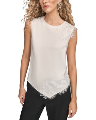 Click here for Donna Karan New York Lace Trim Top prices