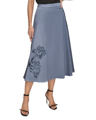 Click here for Donna Karan New York Embellished Satin Midi Skirt prices