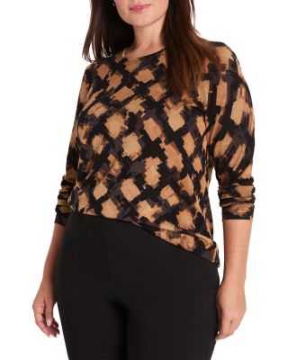 Click here for Nic+Zoe Plus Glowy Check Sweater prices