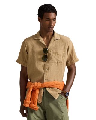 Click here for Polo Ralph Lauren Classic Fit Slub Linen Camp Shir... prices