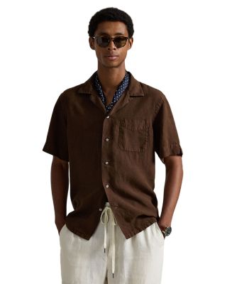 Click here for Polo Ralph Lauren Classic Fit Slub Linen Camp Shir... prices