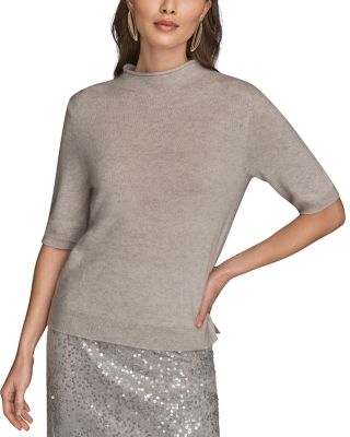 Click here for Donna Karan New York Wool Cashmere Mock Neck Sweat... prices