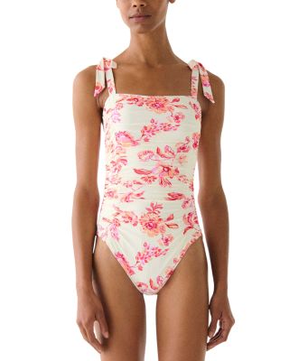 Click here for kate spade new york Shirred One Piece Swimsuit prices
