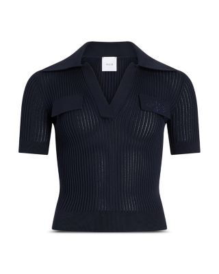 Click here for Patou Embroidered Knit Polo Top prices