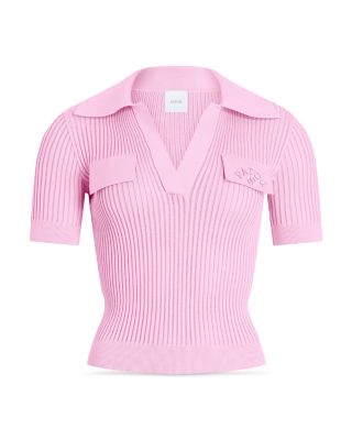 Click here for Patou Embroidered Knit Polo Top prices