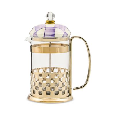 Click here for MacKenzie-Childs Violet Check French Press prices