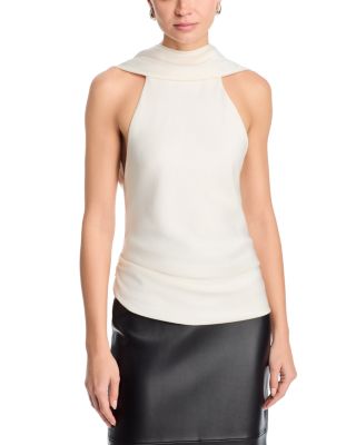 Click here for Simkhai Samira Draped Neck Top prices