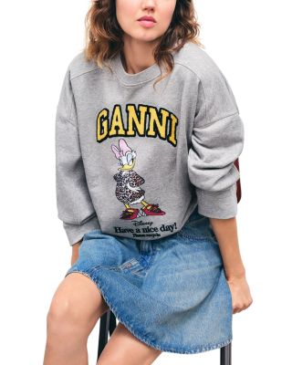 Click here for Ganni Cropped Daisy Duck Crewneck Sweatshirt prices
