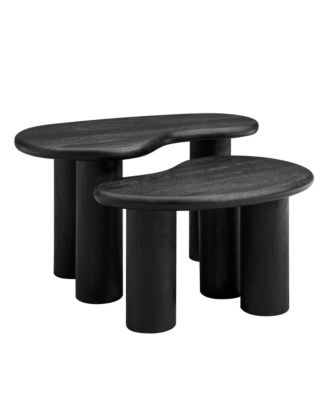 Click here for Modway Hackney Mango Wood Nesting Coffee Table Set prices