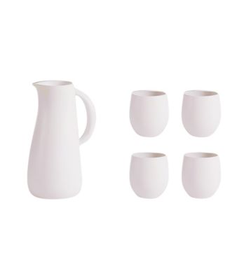 Click here for Gharyan Stoneware Serenity Jug & Cups  Set of 5 prices