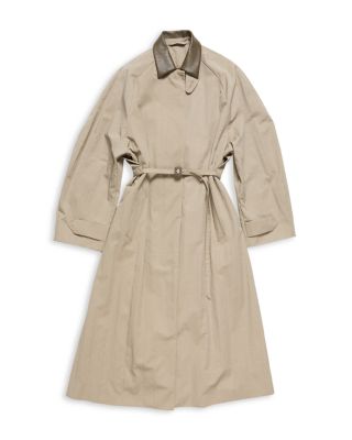Click here for Acne Studios Leather Collar Trench Coat prices