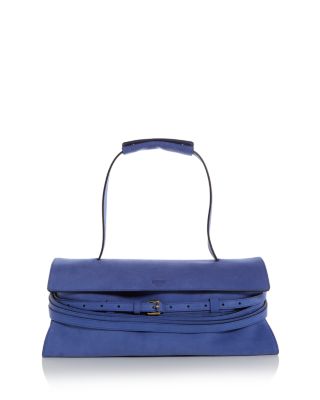 Click here for Moschino Tie Me Suede Shoulder Bag prices