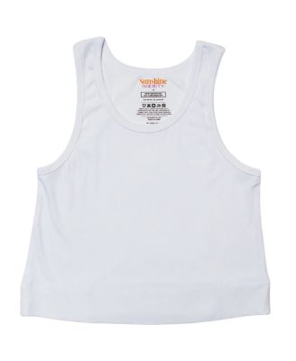 Click here for Sunshine Society Girls Classic Ribbed Tank Top - L... prices