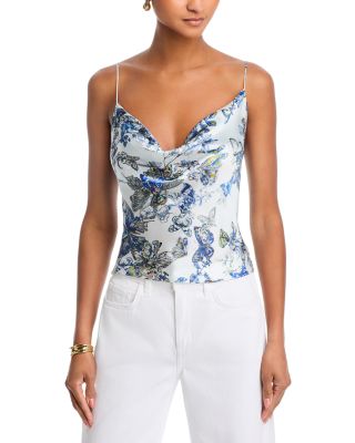 Click here for LAgence Calista Cowl Neck Silk Camisole prices