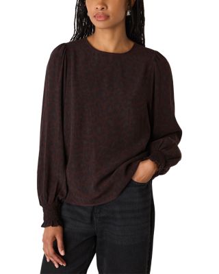 Click here for Whistles Leopard Shirred Cuff Blouse prices