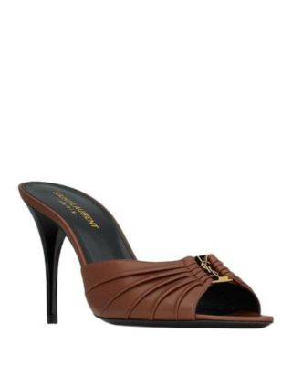 Click here for Saint Laurent Womens Babylone Mule Sandals prices
