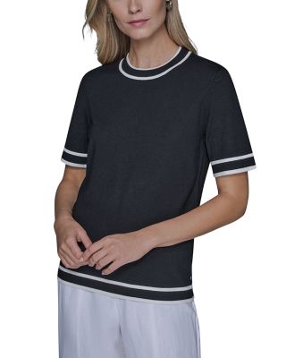 Click here for Karl Lagerfeld Paris Short Sleeve Knit Top prices