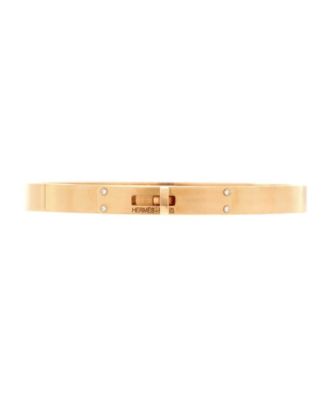 Click here for Pre-Owned HERMES Small Kelly Bracelet 18K Rose Gol... prices