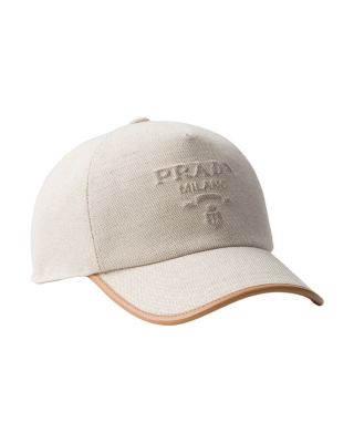 Click here for Prada Linen Blend Baseball Cap prices