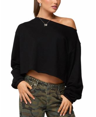 Click here for Edikted Aveline Off Shoulder Light Sweatshirt prices