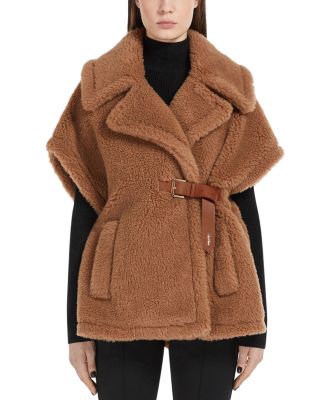 Click here for Max Mara Newabavo Wool & Silk Teddy Poncho prices