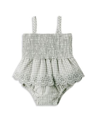 Click here for Quincy Mae Girls Smocked Skirted Romper - Baby prices
